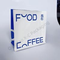 China Custom Eight Side Sealing Flat Bottom Coffee Bean Packaging Bags 250g Sizes Valve Zipper Aluminum Foil Coffee Packaging for sale