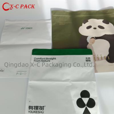China CPE Self Sealing Clothing Shoes and Socks Zipper Bag Transparent Seal Convenient Storage Can Print Logo Zipper Lock Plastic Bags for sale