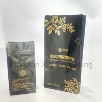 China Kraft Paper Bag With Window Stand Up Pouch Black Doypack Zip Lock Food Storage Bag Nuts Coffee Beans Food Grade for sale