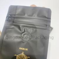 China Kraft Paper Bag With Window Stand Up Pouch Black Doypack Zip Lock Food Storage Bag Nuts Coffee Beans Food Grade for sale