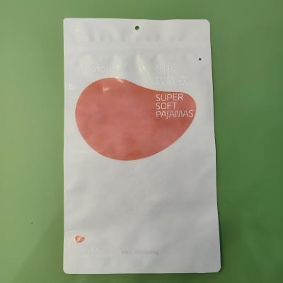 China Non Woven Custom Matte Frosted Biodegradable Plastic Packaging Zipper Bags for sale