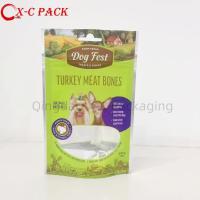 China Customizable Transparent Window Pet Food Storage Bags With Measured Feeding Spout And Anti Static Technology Zipper Lock Pouch for sale