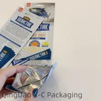 China Aluminum Foil Resealable Bottom Gusset Plastic Pet Food Bag For Cat Dog Customized Thickness for sale