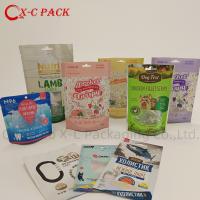 China Window Recyclable plastic pet food packaging aluminized stand up bag with zipper for sale