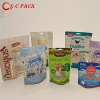 China Window Recyclable plastic pet food packaging aluminized stand up bag with zipper for sale