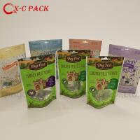 China Window Recyclable plastic pet food packaging aluminized stand up bag with zipper for sale