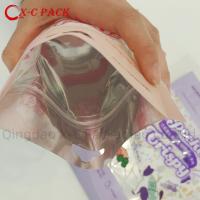 China Recyclable plastic pet food packaging aluminized stand stand bag can be resealed with window three side seal for sale