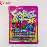 China Custom Printed Edible Reusable 3.5g Mylar Bag Zipper Lock Candy Plastic Packaging Aluminum Foil Bag Sealed Zipper Bag for sale