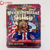 China Custom Printed Edible Reusable 3.5g Mylar Bag Zipper Lock Candy Plastic Packaging Aluminum Foil Bag Sealed Zipper Bag for sale