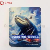 China Candy Child Proof Print Packaging Design 3 Sided Mini Ziplock 3.5g Gram 3.5 Custom Mylar Bag for sale