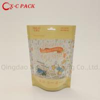 China Recyclable plastic pet food packaging aluminized doypack stand up bag resealed for sale