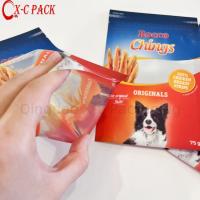China Plastic Bag Packaging Zipper 3 Side Seal Pouch Small Clear Sachet Mylar Bags Packaging Pet Dog Food Bag for sale