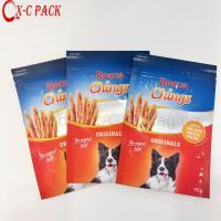 China Plastic Bag Packaging Zipper 3 Side Seal Pouch Small Clear Sachet Mylar Bags Packaging Pet Dog Food Bag for sale