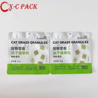 China Customized Resealable Zipper Top Pet Dog Treats Feed Bag Moisture-Proof Glossy BOPP Plastic Food Grade Packaging for sale