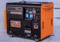 China 4 Stroke Electric Start 5kw Diesel Power Generators With AVR , Low Oil Alarm System Air Cooled for sale