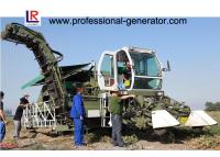 China Self - Propelled 132kw Tomato Harvester , Reciprocating Cutting with Seedling Teeth for sale