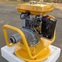 China Low Noise Gasoline / Petrol Vibrating Plate Compactor with 45mm Hose Shaft / Recoil Starter for sale