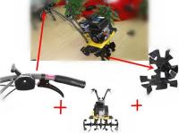 China 196cc 6.5HP Gasoline Small Garden Tiller With 1 Forward 1 Reverse For Farm Cultivator for sale