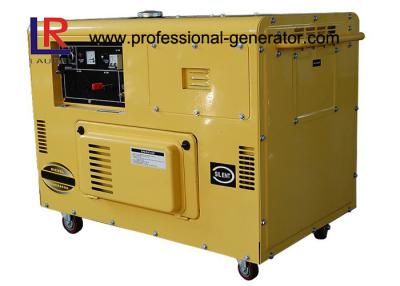 China Soundproof Air Cooled 10kVA Double Cylinder Diesel Generator with Recoil / Electric Start for sale