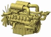 China 4 Stroke Industrial Diesel Engines for Generator with Electronic Governor , Fan blade for sale
