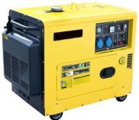 China Square Type Silent Diesel Generator Electric Start Low Oil Alarm 4.5 kW - 5kW for sale