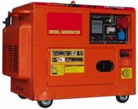China Square Type Silent Diesel Generator Electric Start Low Oil Alarm 4.5 kW - 5kW for sale