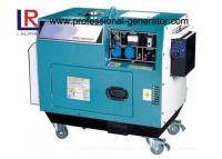 China Open Type Power 5kva Air-cooled Diesel Driven Generator with 10 inch Wheels for sale