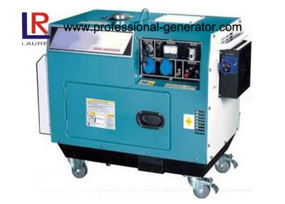 China Open Type Power 5kva Air-cooled Diesel Driven Generator with 10 inch Wheels for sale