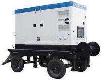 China Soundproof Portable Diesel Mobile Power Generator 25kva Cummins Engine for sale