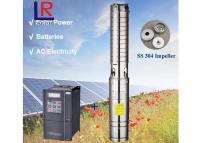 China 3 Inch 1.1kw Irrigation Water Pump 65m , High Pressure Solar Water Pump for sale