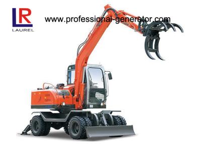 China Electric Grapple Agriculture 16MPa 65kw Flexiable Wheel Excavator for sale
