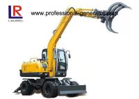 China 21Mpa 50kw 45kn Grapple Wheel Excavator for sale