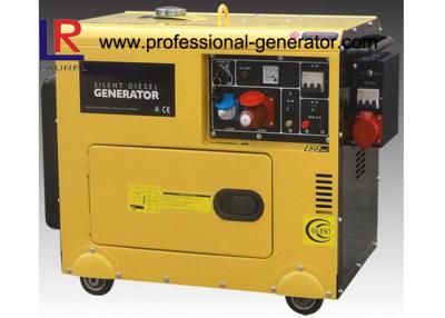 China Single Cylinder Soundproof 6kVA Diesel Powered Generator With 3 Phase Direct Injection for sale