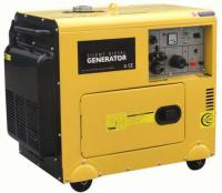 China Single Cylinder Soundproof 6kVA Diesel Powered Generator With 3 Phase Direct Injection for sale