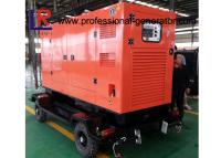 China Water Cooled 100kVA Diesel Trailer Generator Cummins Engine With Soundproof Canopy for sale