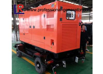 China Water Cooled 100kVA Diesel Trailer Generator Cummins Engine With Soundproof Canopy for sale
