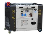 China Single Phase 50HZ 6.5kVA Portable Diesel Power Generator With Electric Start for sale