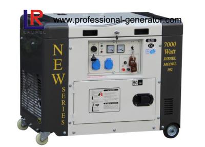 China Single Phase 50HZ 6.5kVA Portable Diesel Power Generator With Electric Start for sale