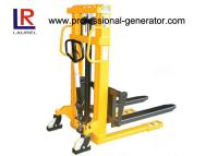 China Lift Height 3000mm Warehouse Material Handling Equipment Manual Hydraulic Mini Stacker for sale