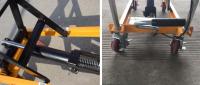 China 150KGS Double Scissor Lift Table CE 1.5 Ton Hydraulic Type Mobile With Rollers for sale