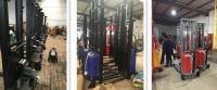 China Industrial Warehouse Material Handling Equipment Straddle Leg Semi Electric Stacker 1.5T for sale
