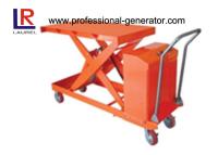China 800W Warehouse Material Handling Equipment Mini Scissor Lift Table With Roller for sale