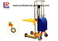 China 400 KGS 1.2 Meters Mini Electric Platform Stacker with High Efficiency Power Machinery for sale