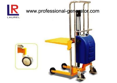 China 400 KGS 1.2 Meters Mini Electric Platform Stacker with High Efficiency Power Machinery for sale