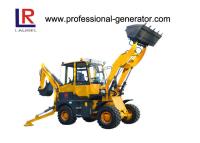 China YUCHAI Engine Heavy Construction Machinery , 2000kg load Medium Backhoe Loader with 1m³ bucket for sale