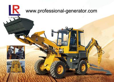 China YUCHAI Engine Heavy Construction Machinery , 2000kg load Medium Backhoe Loader with 1m³ bucket for sale