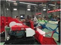 China Small Agriculture Harvester With 18KW Electric Starting Diesel Engine , 60HZ Small Rice Combine Harvesting Machine for sale