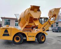 China Articulated Steering 2800rpm 3.5cbm Mobile Concrete Mixer Truck for sale