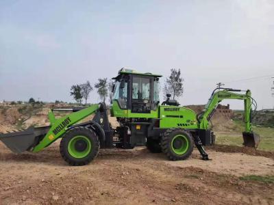 China Green 1.2cbm 2 Ton  MZ40-45 Multifunction Backhoe Loader for sale