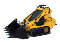 China Two Wheels 45AH Battery 0.3cbm Skid Steer Loader for sale